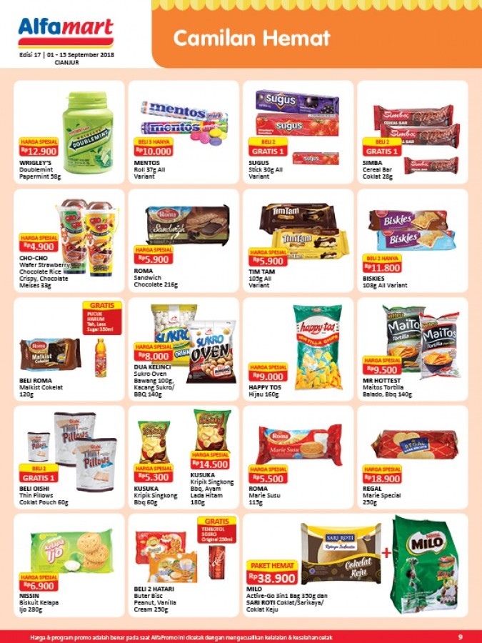 Promo Snack dan Minuman