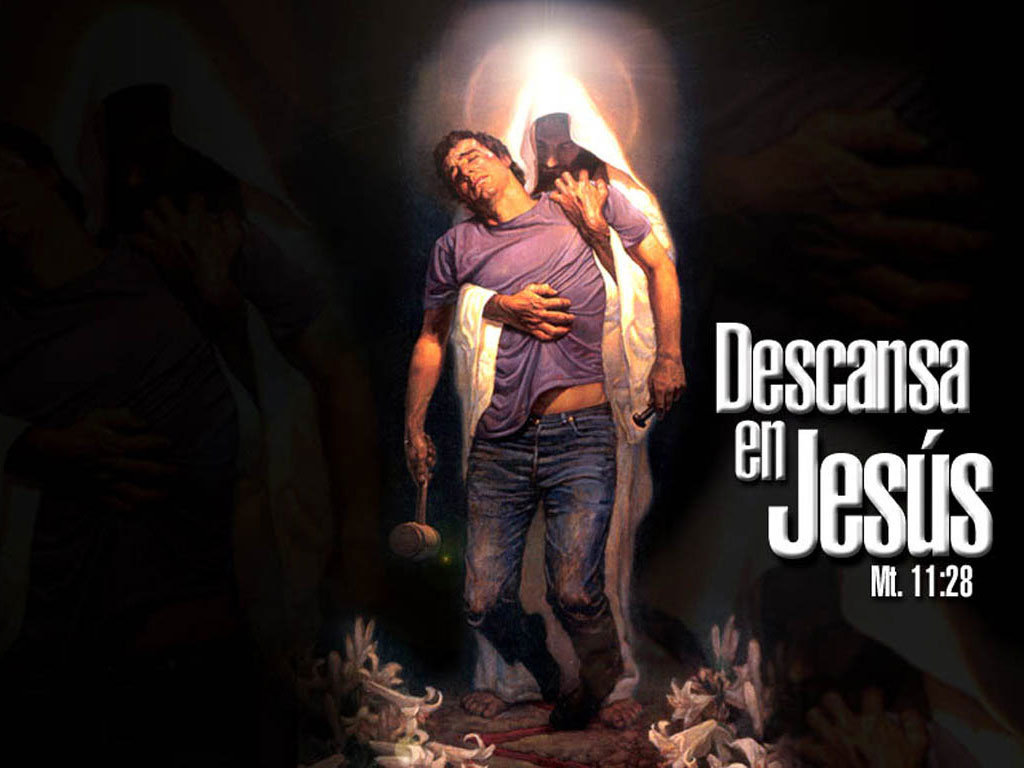 Descansa en Jesús ~ FONDOS CRISTIANOS