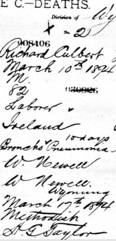 Culbert Family History: The Culberts Next Door - Richard Culbert and ...