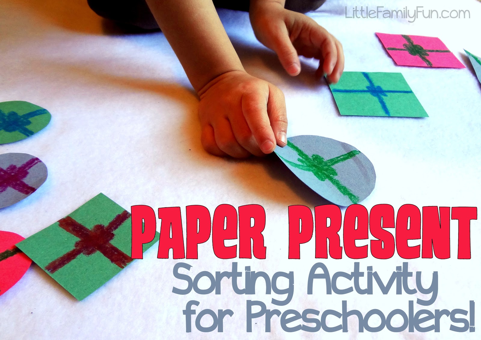 Little Family Fun: Christmas Present Sorting Activity