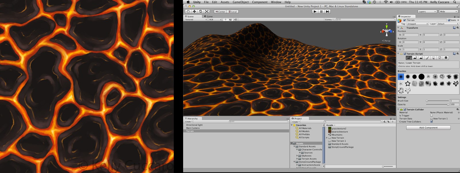 Game Environment Project: Hand Painted Texture - Lava