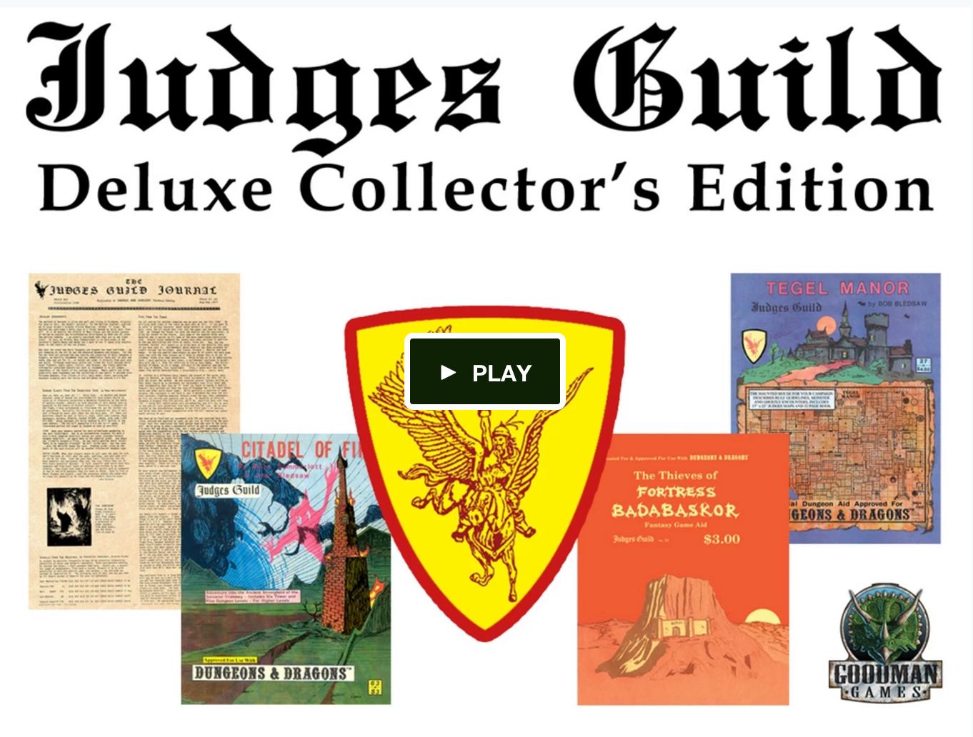 Tenkar's Tavern: Kickstarter - Judges Guild Deluxe Collector's Edition