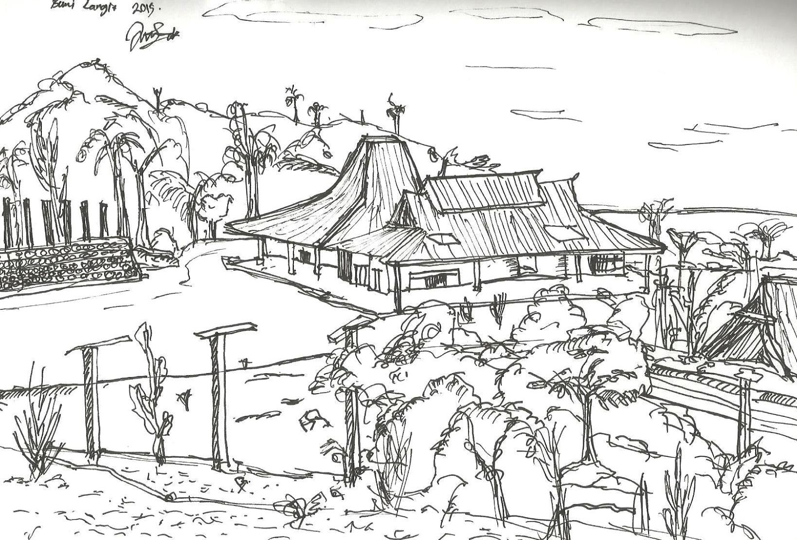 Mewarnai Sketsa Gambar Tema Tanah Airku - Mewarnai Gambar Bendera ...