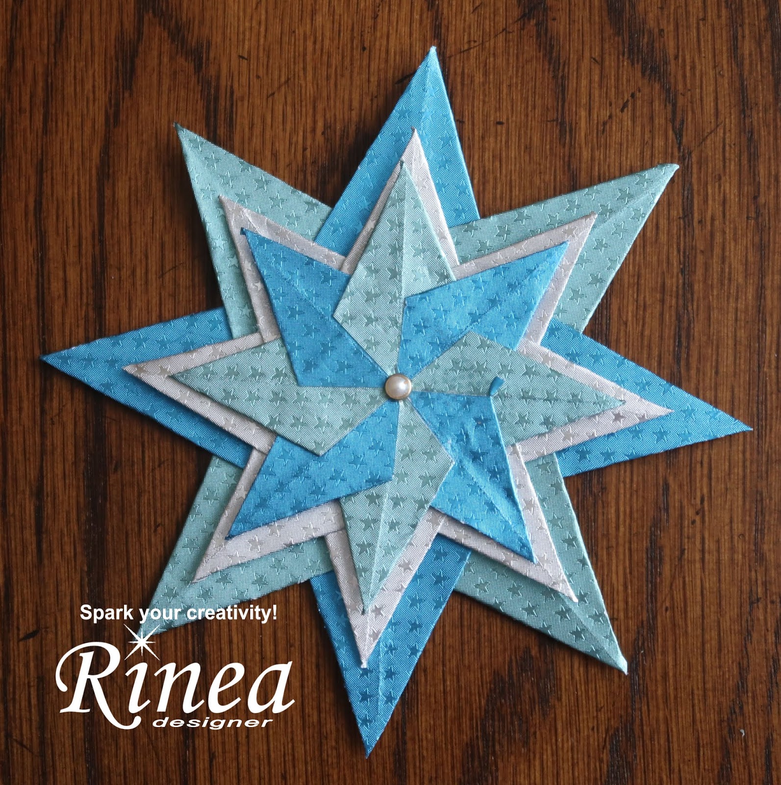 Ink Stains: Pretty Star Ornaments