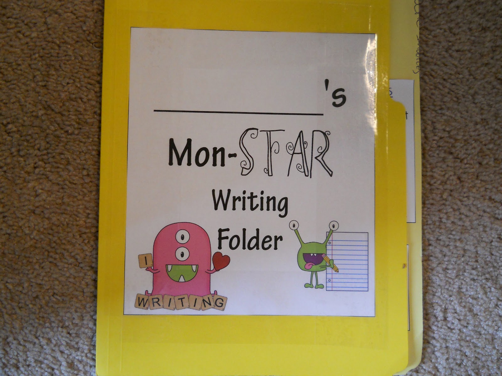 Teaching is Colorful: First grade writing folder