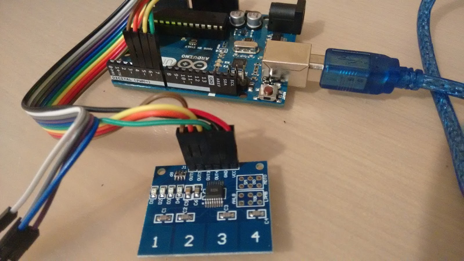 Arduino GR: TTP224 Capacitive Touch Sensor Arduino GR: TTP224 Capacitive Touch Sensor