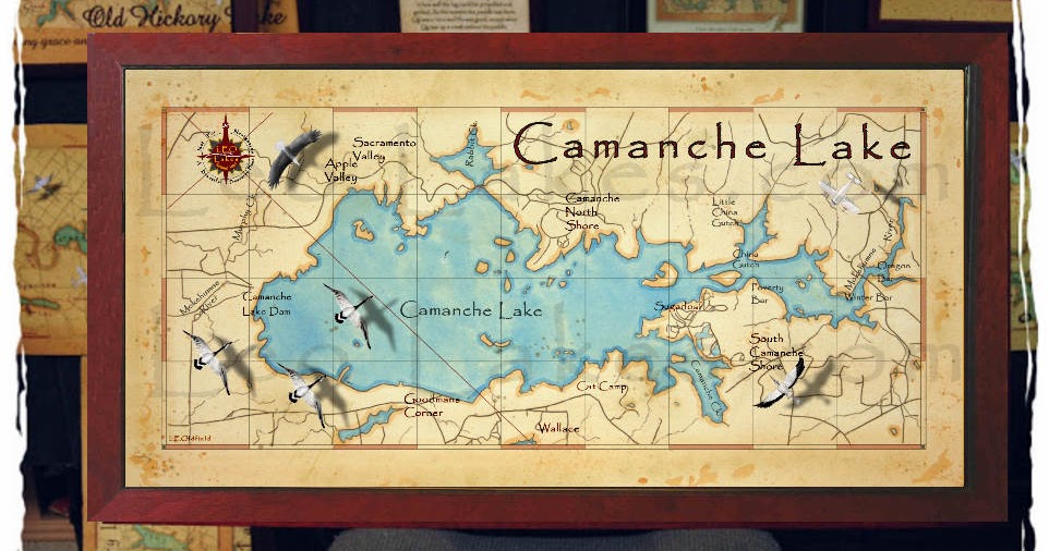 Old field Studio & Leo Lakes: Vintage style Lake Maps