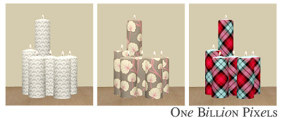 Multi Colored & Pillar Candles - One Billion Pixels