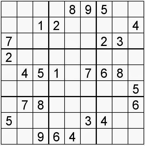 Free printable Word Search and Sudokus: Sudoku 27