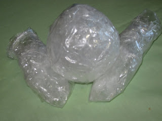 Art Camp: Packing Tape and Saran Wrap Sculpture