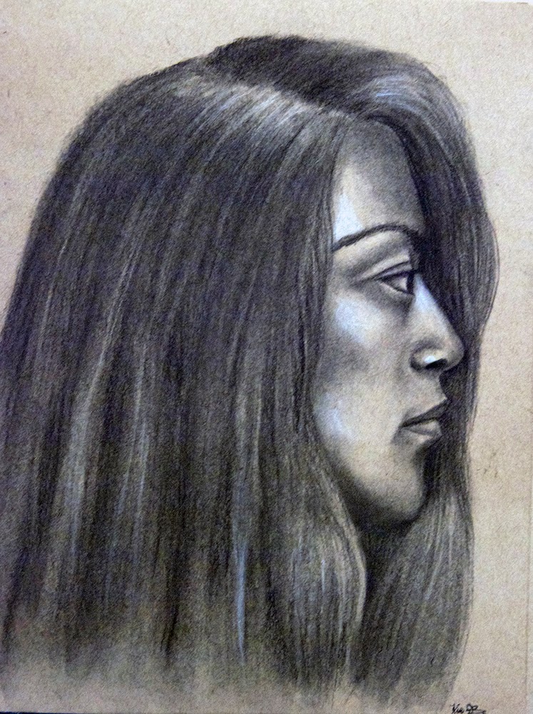 The Art of Kim B.: Figure Drawing- Self Portrait and Profile
