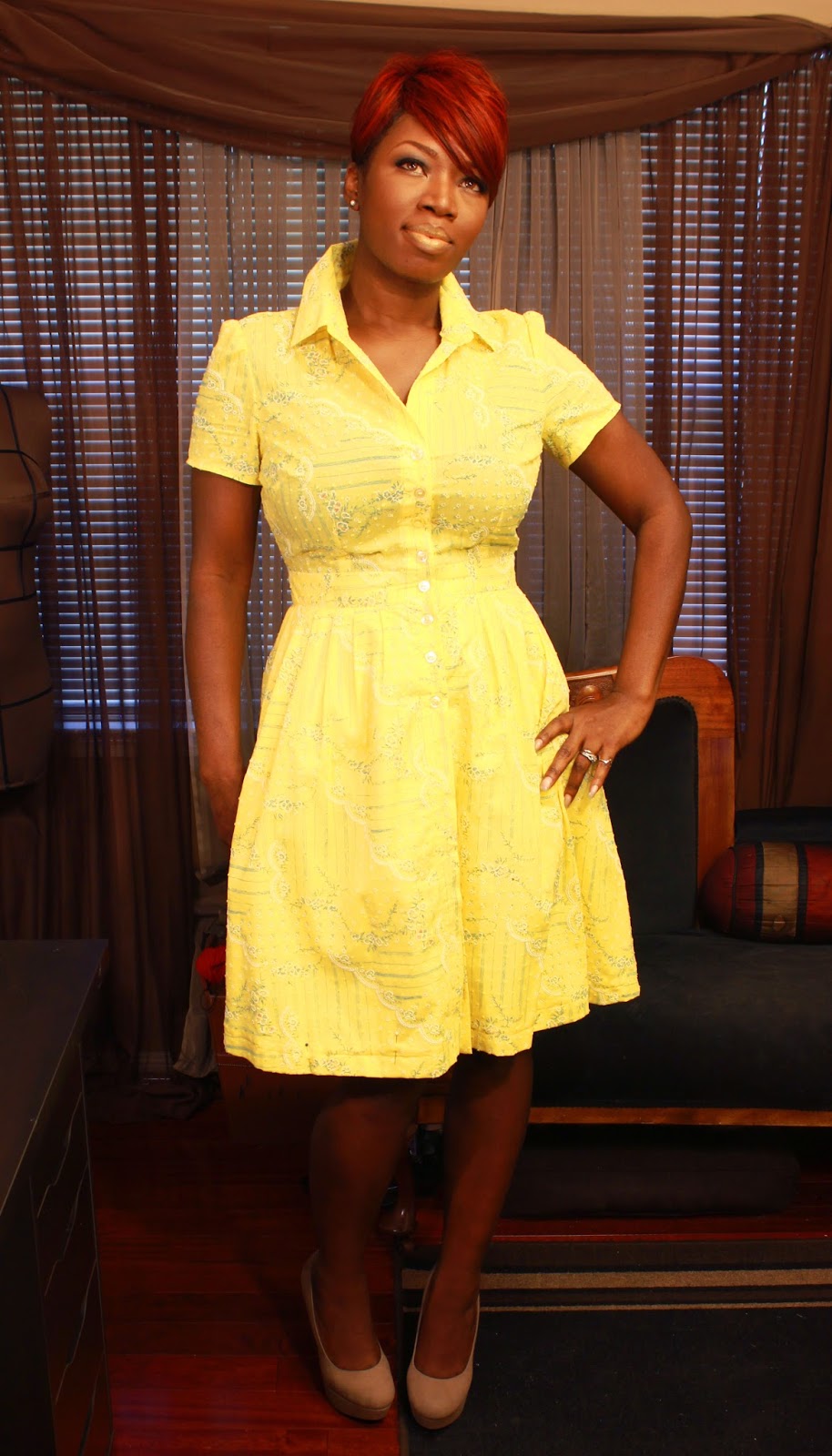 M6696 | A Shirtdress that Fits - Mocha-Style'.........style that flows