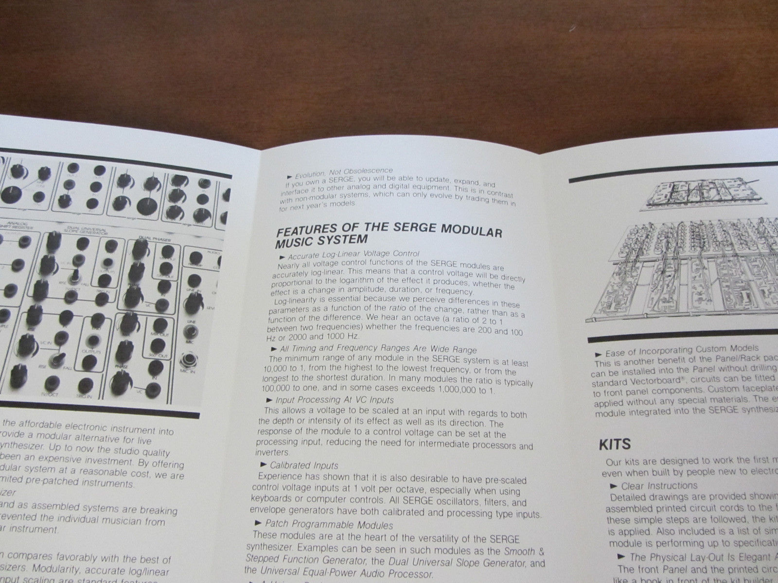 MATRIXSYNTH: Serge Modular Music Systems Analog Synth Panel Specifications Print Ad/Brochure