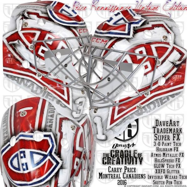 I Love Goalies!: Carey Price 2016-17 Mask