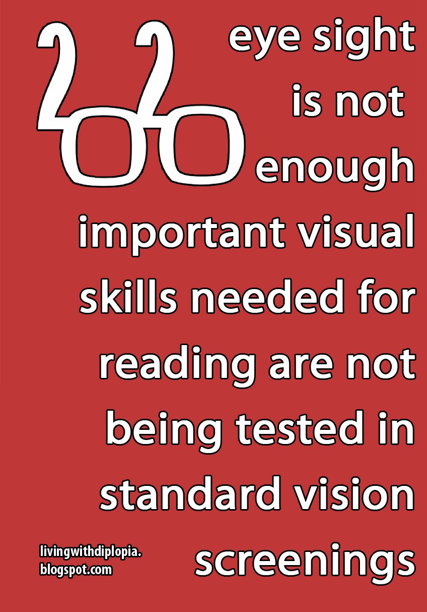 Getting past double vision one day at a time: Vision Therapy Posters