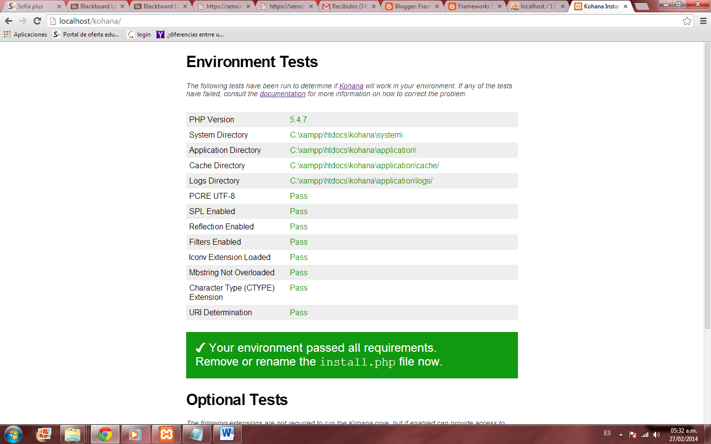 Frameworks De Desarrollo De Php: Instalación Del Framework Kohana