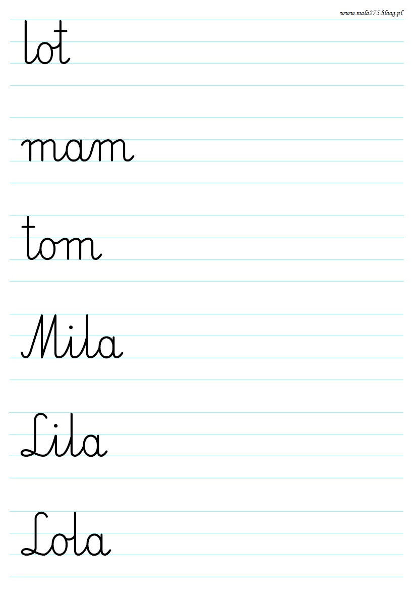 BLOG EDUKACYJNY DLA DZIECI: LITERKI - KARTY PRACY