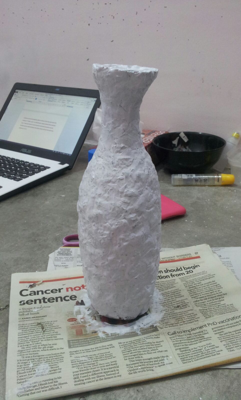 G'BUDIMAN 2015: Proses Pembuatan Pasu Aneka Corak