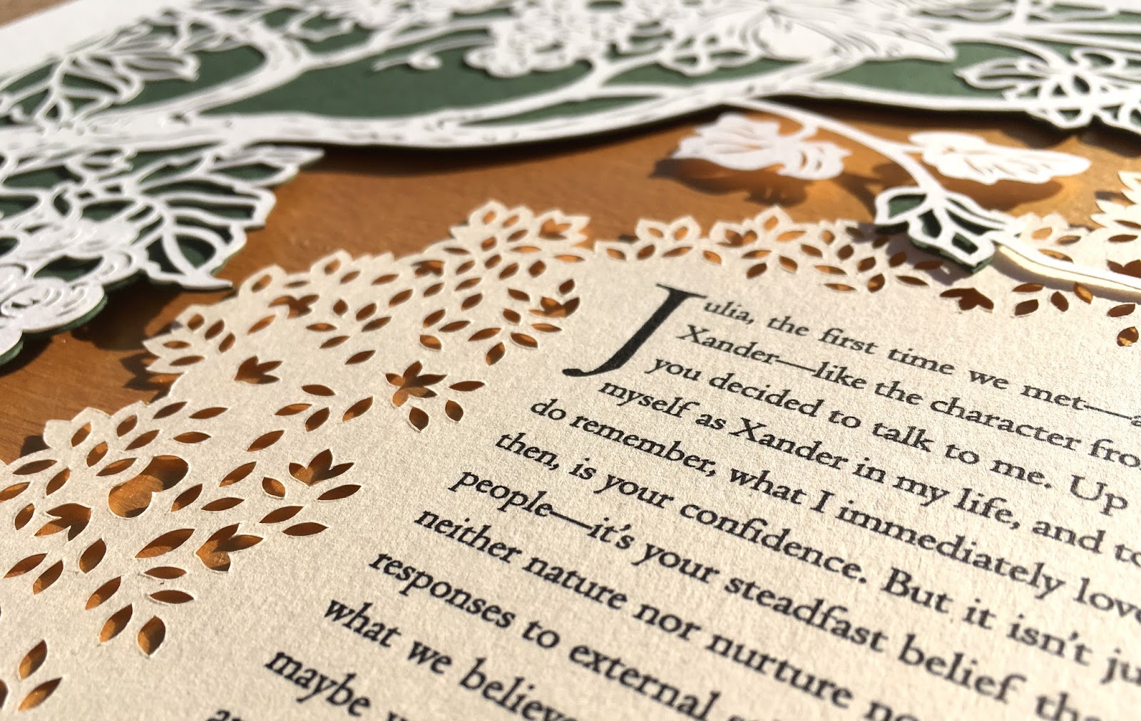 custom | VINEYARD OAK | Woodland Papercuts