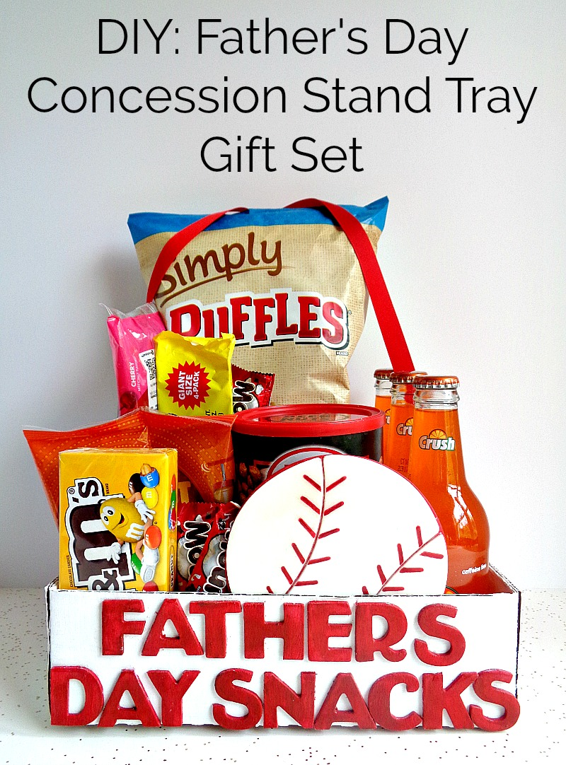DIY: Father's Day Concession Stand Tray Gift Set - Running With A Glue Gun