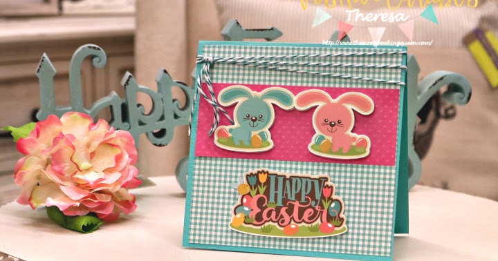 The Scrapbooking Queen: Miss Kate Cuttables April Challenge Bunnies