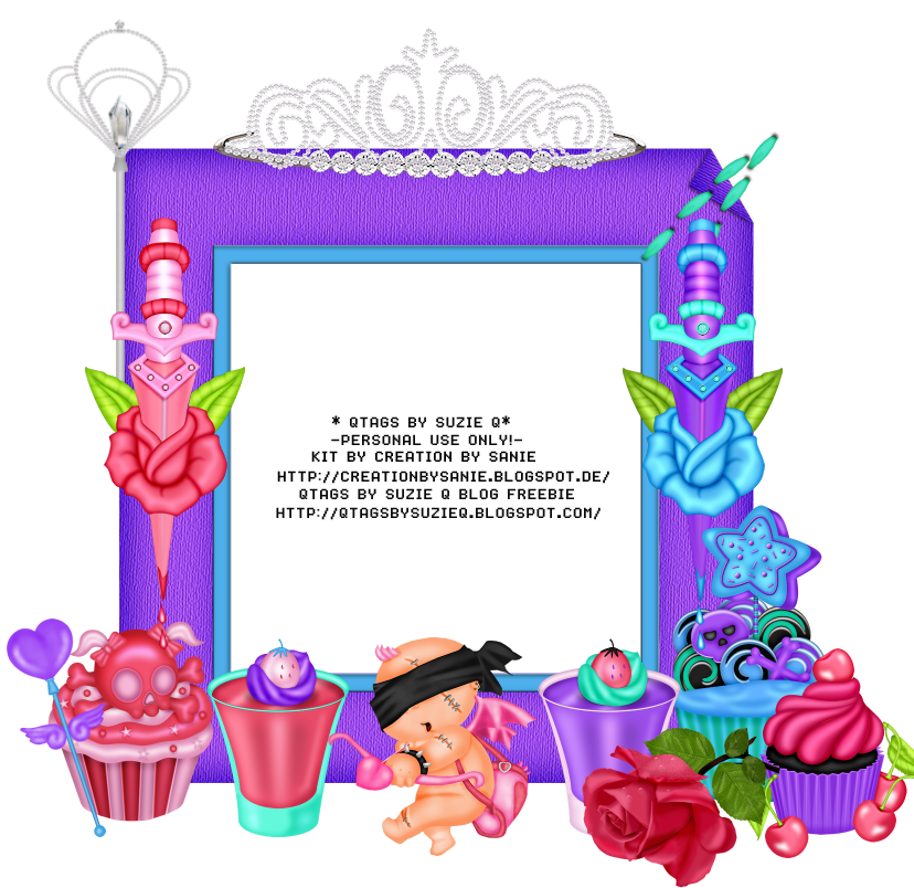 QTags by Suzie Q: CT Tags and cluster Frame with Exclusive kit "Pink ...