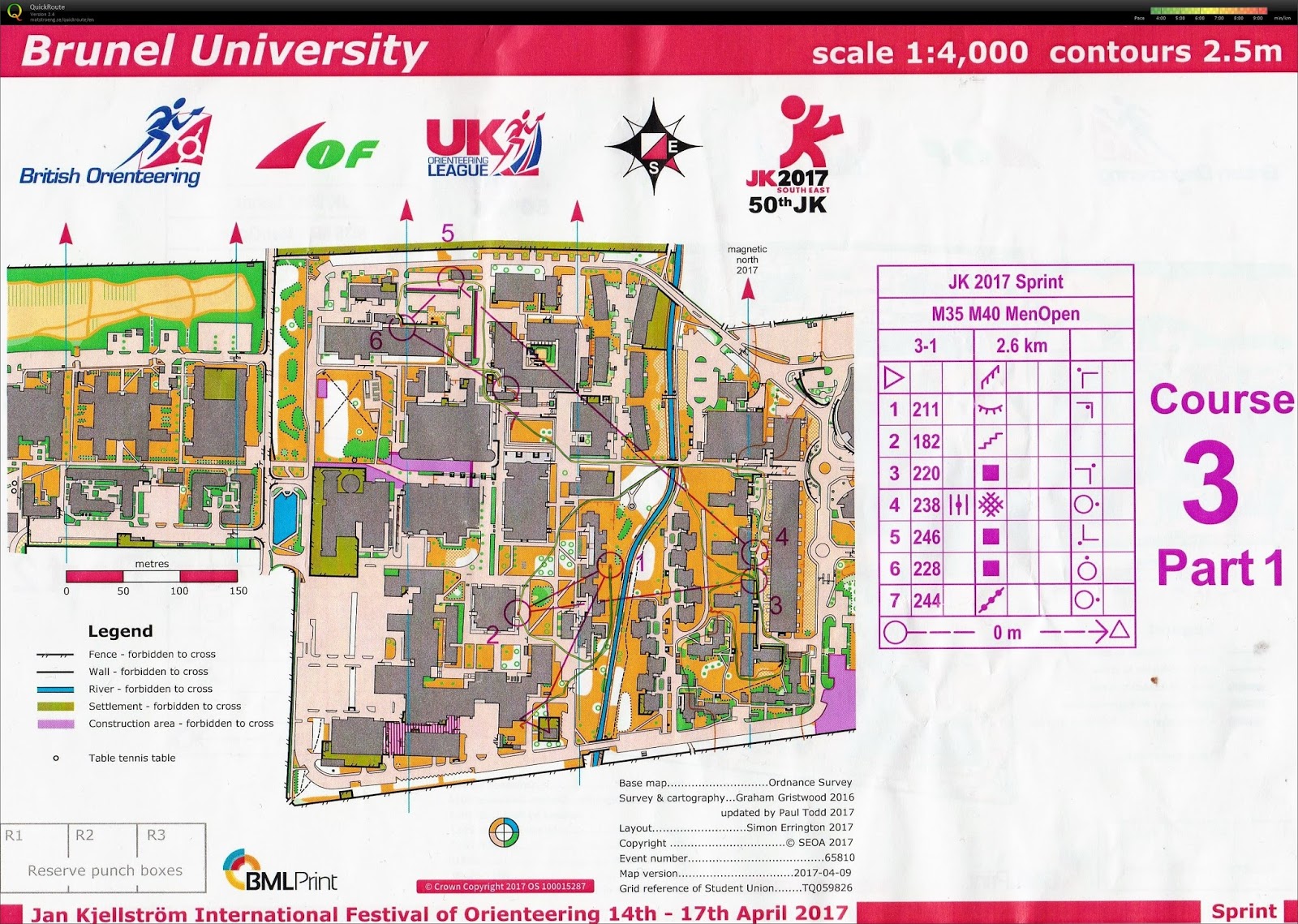 Orientēšanās kartes: Brunel University (London)