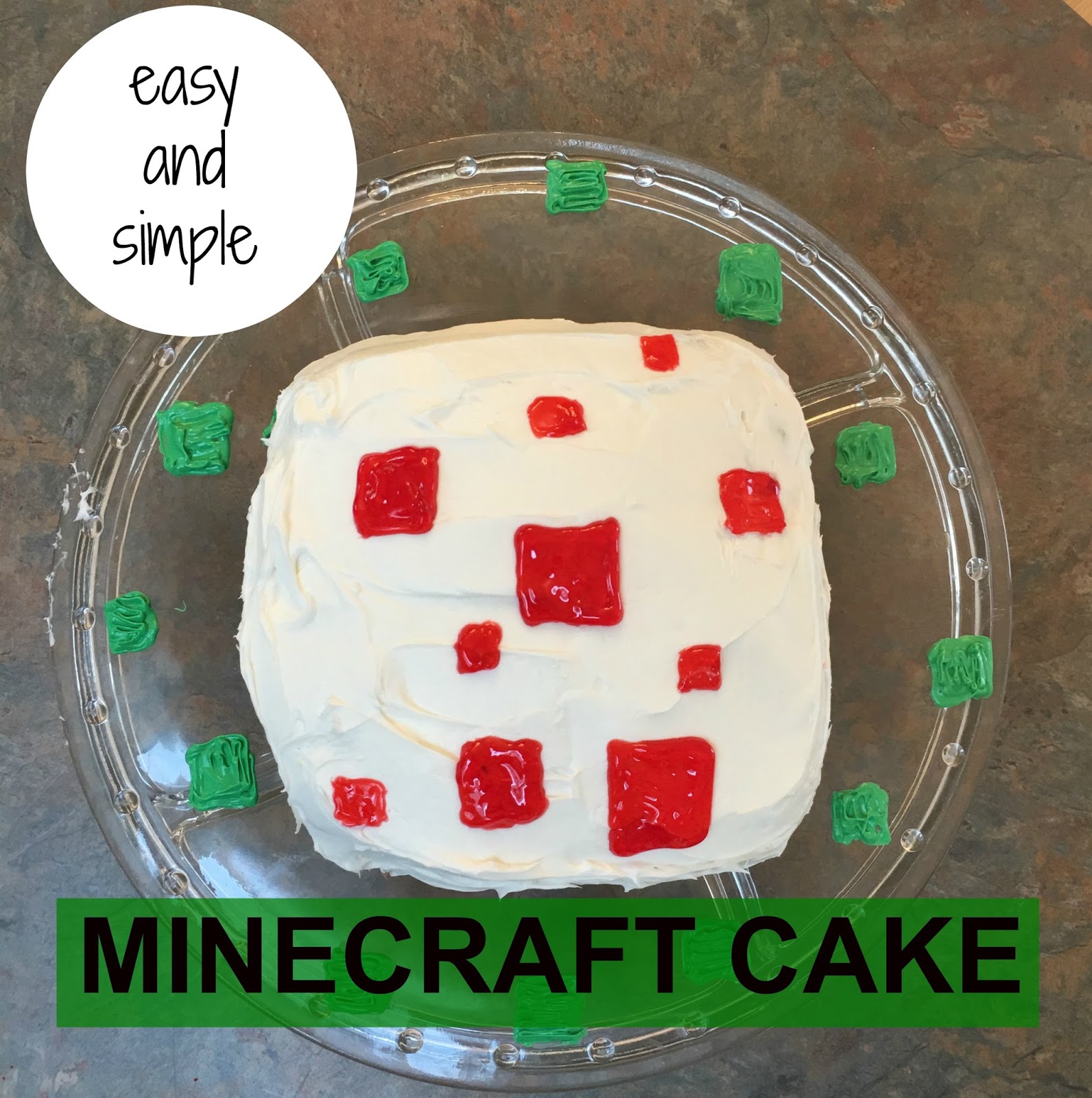 Minecraft Cake Recipe Real Life