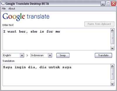 Google translate desktop app - adventureret