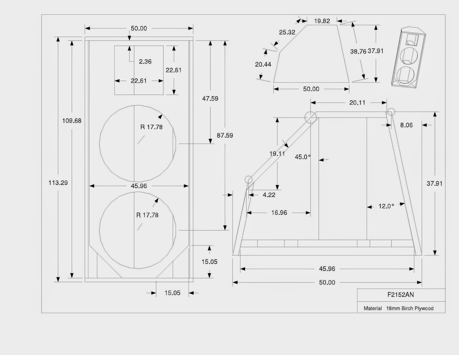 BOX 2x15 inch B&C Speaker - Elektro Jiwaku