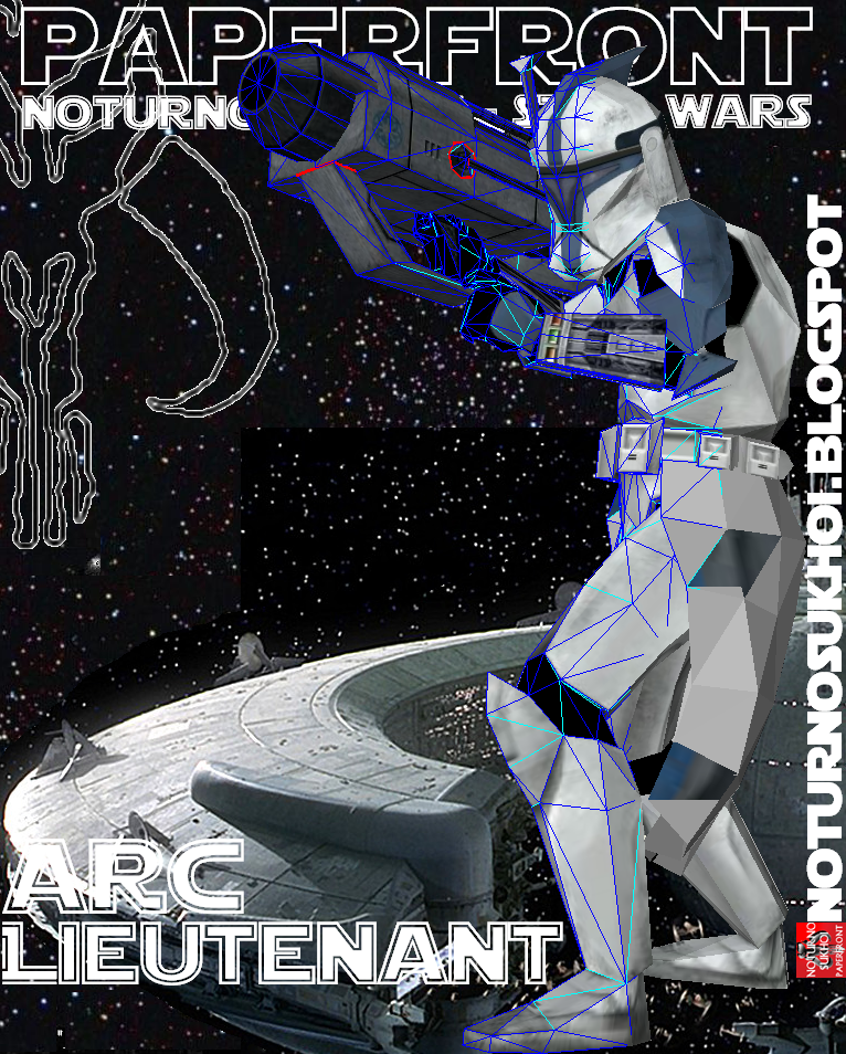 Star Wars - Advanced Recon Commando Lieutenant Papercraft ~ Paperkraft ...