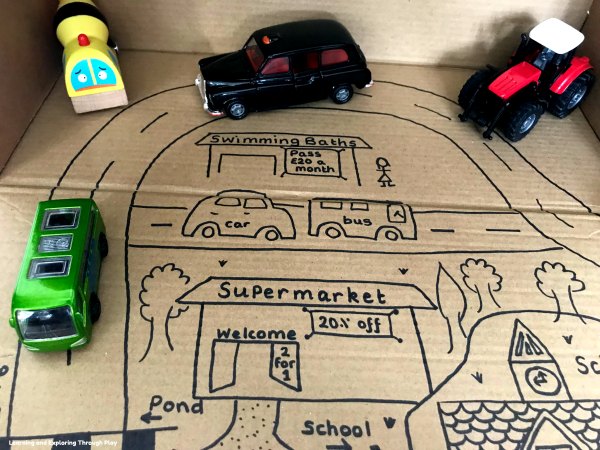 Learning and Exploring Through Play: Cardboard Road Small World