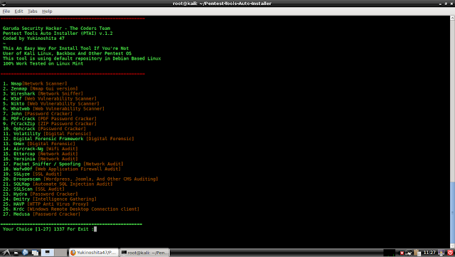 Pentest Tools Auto Installer A Simple Tool For Installing Pentest