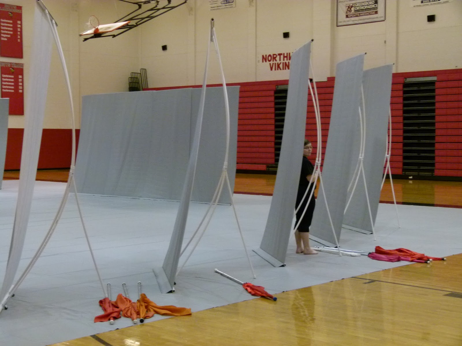 Marching Band / Winterguard Props: (Winterguard) PVC Winterguard Backdrops