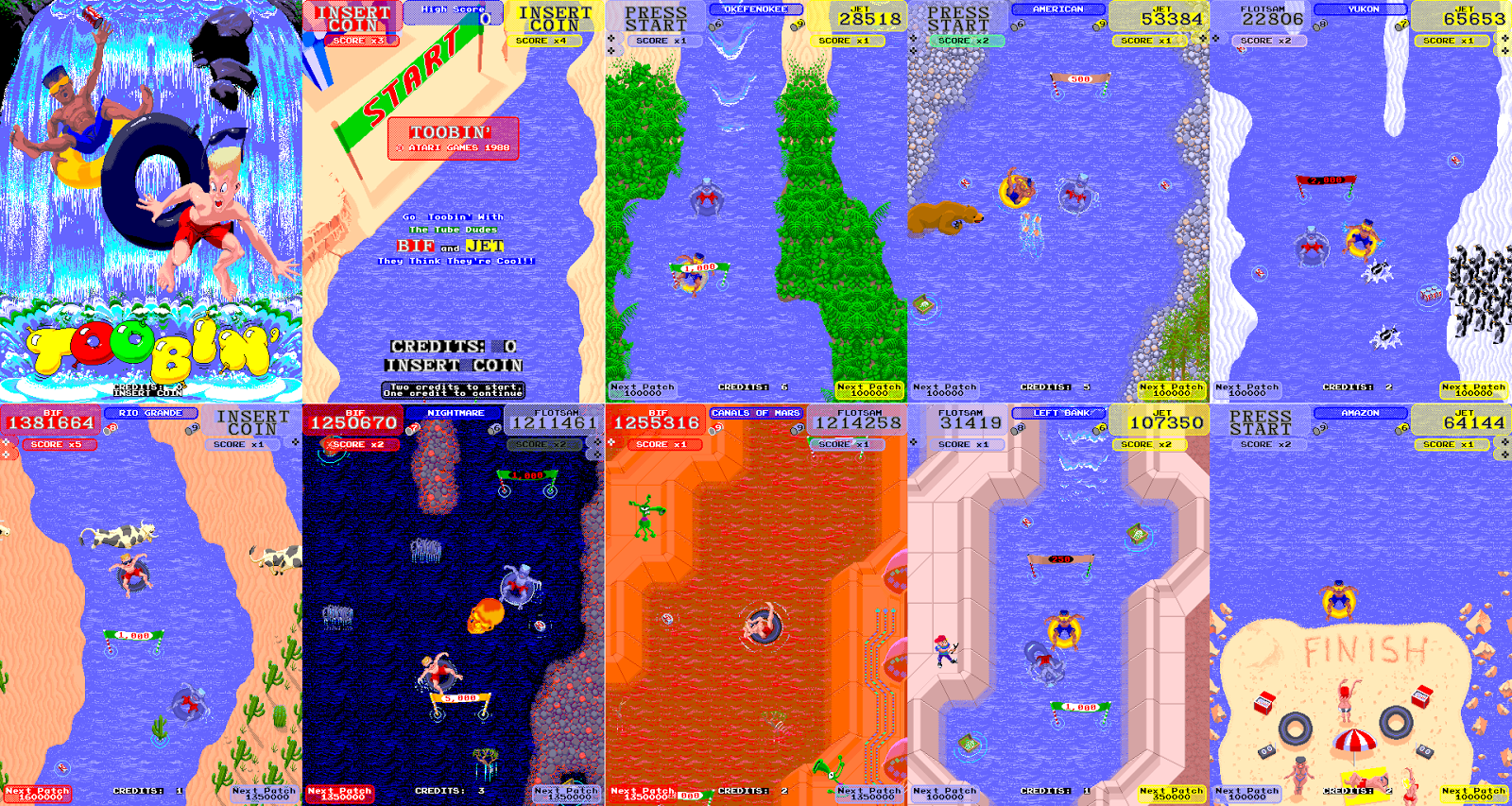 FRGCB - Finnish Retro Game Comparison Blog: Toobin' (Atari Games/Tengen ...