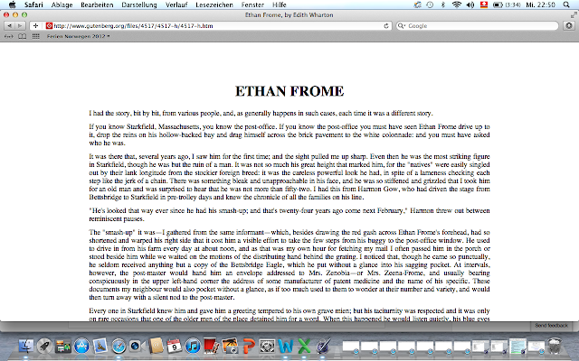 READING ETHAN FROME: ETHAN FROME MATERIAL