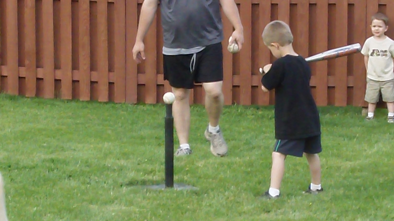 The Rosenberg Family: Backyard T-Ball