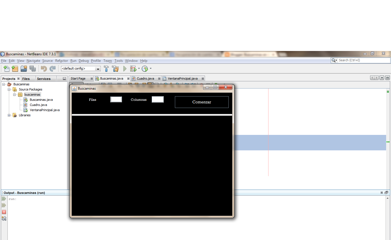 Buscaminas en Java: 2013