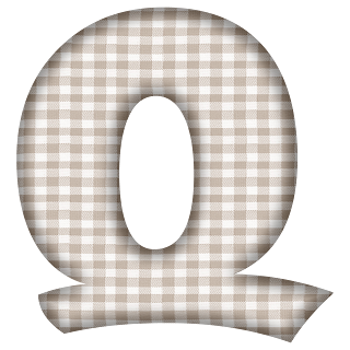 GRANNY ENCHANTED'S BLOG: Free Tan Gingham Digi Alphabet
