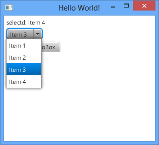 Java-Buddy: Simple example of JavaFX ComboBox