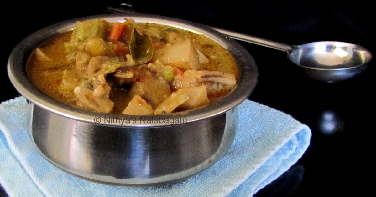 Kadamba Kuzhambu | Mixed Vegetable Kuzhambu |Nithya's Nalabagam