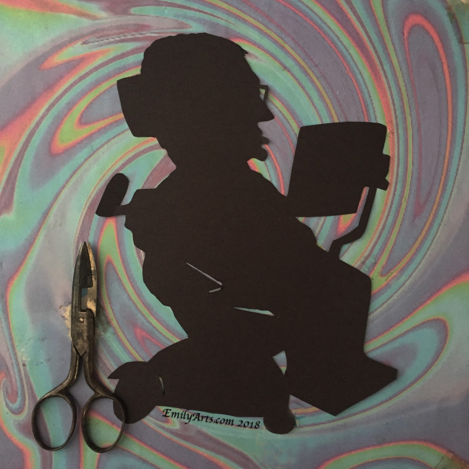 Emily's Caricature and Silhouette Blog: Stephen Hawking hand-cut ...