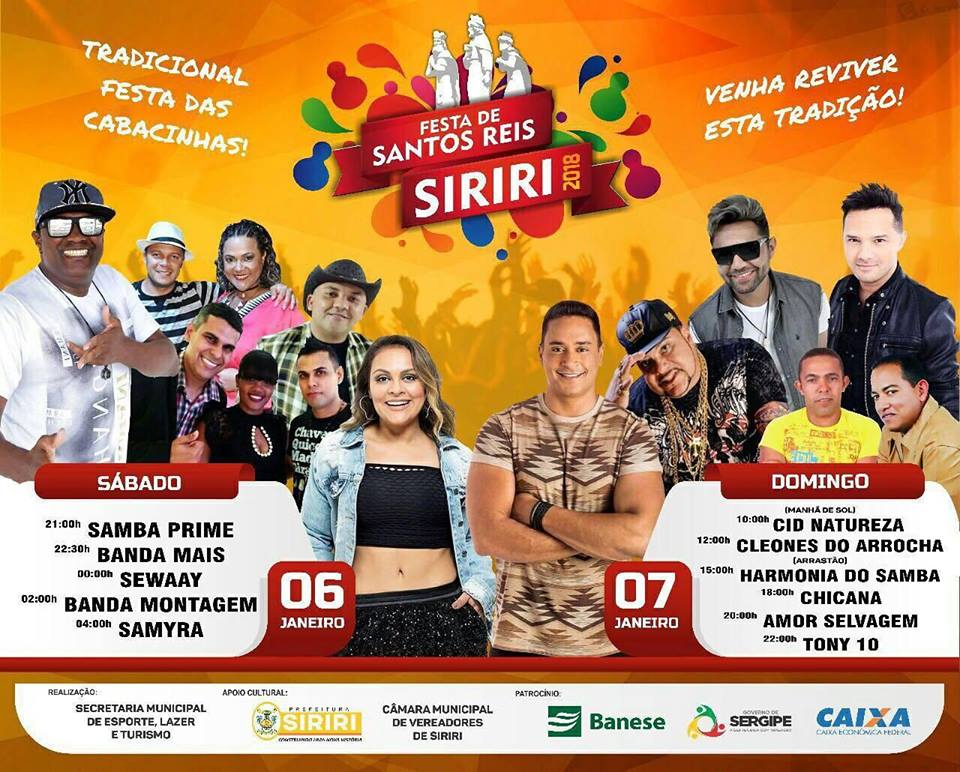 SIRIRI: Confira a programação da Festa de Santos Reis