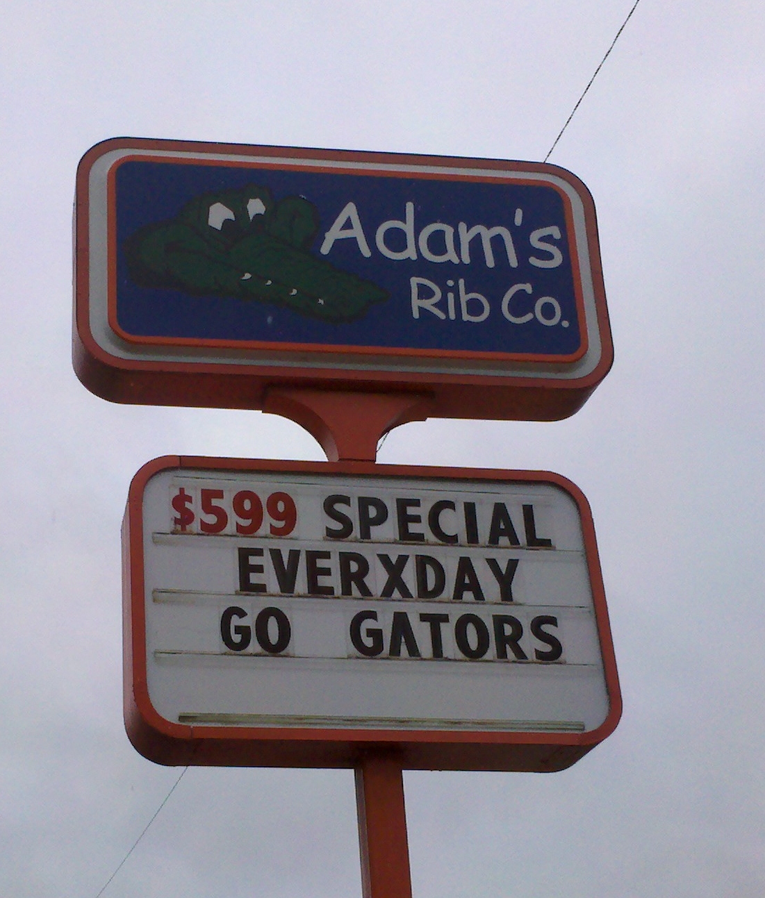 Smoked Pig and Sweet Tea: Adam's Rib Company, Gainesville,FL