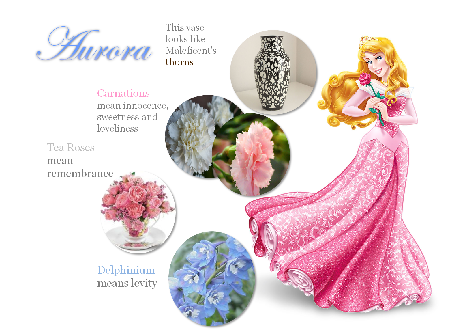 Wish Upon A Blog: A Flower Fit for a Princess: Aurora, Mulan & Tiana