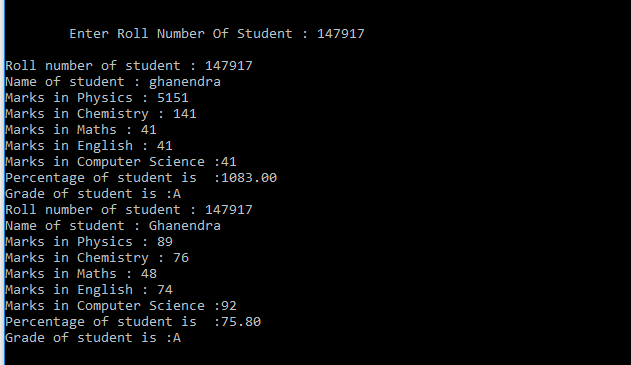 Student Report Card System Project in C++ PDF [Source Code]