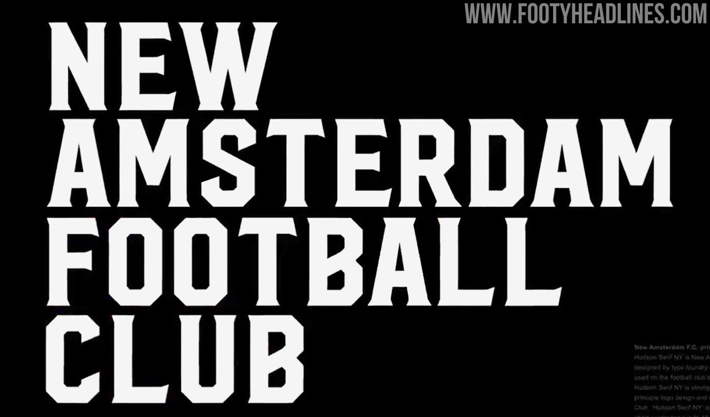 'New Amsterdam Football Club' Launched - Footy Headlines
