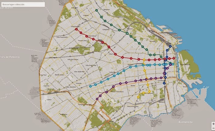 CRÓNICA FERROVIARIA: Sbase: Publica Nuevo mapa del Subte