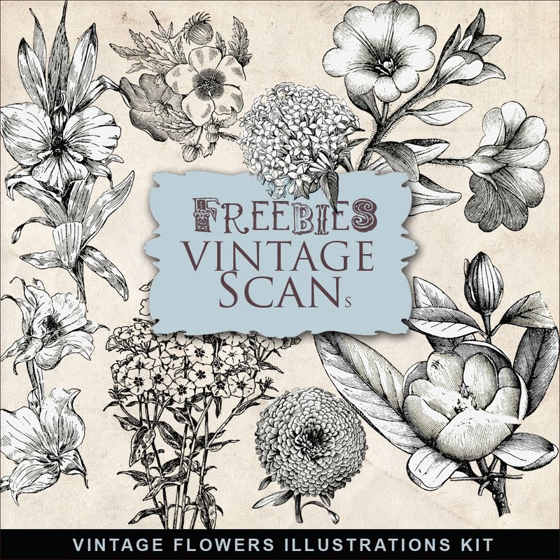 Freebies Vintage Flowers:Far Far Hill - Free database of digital ...