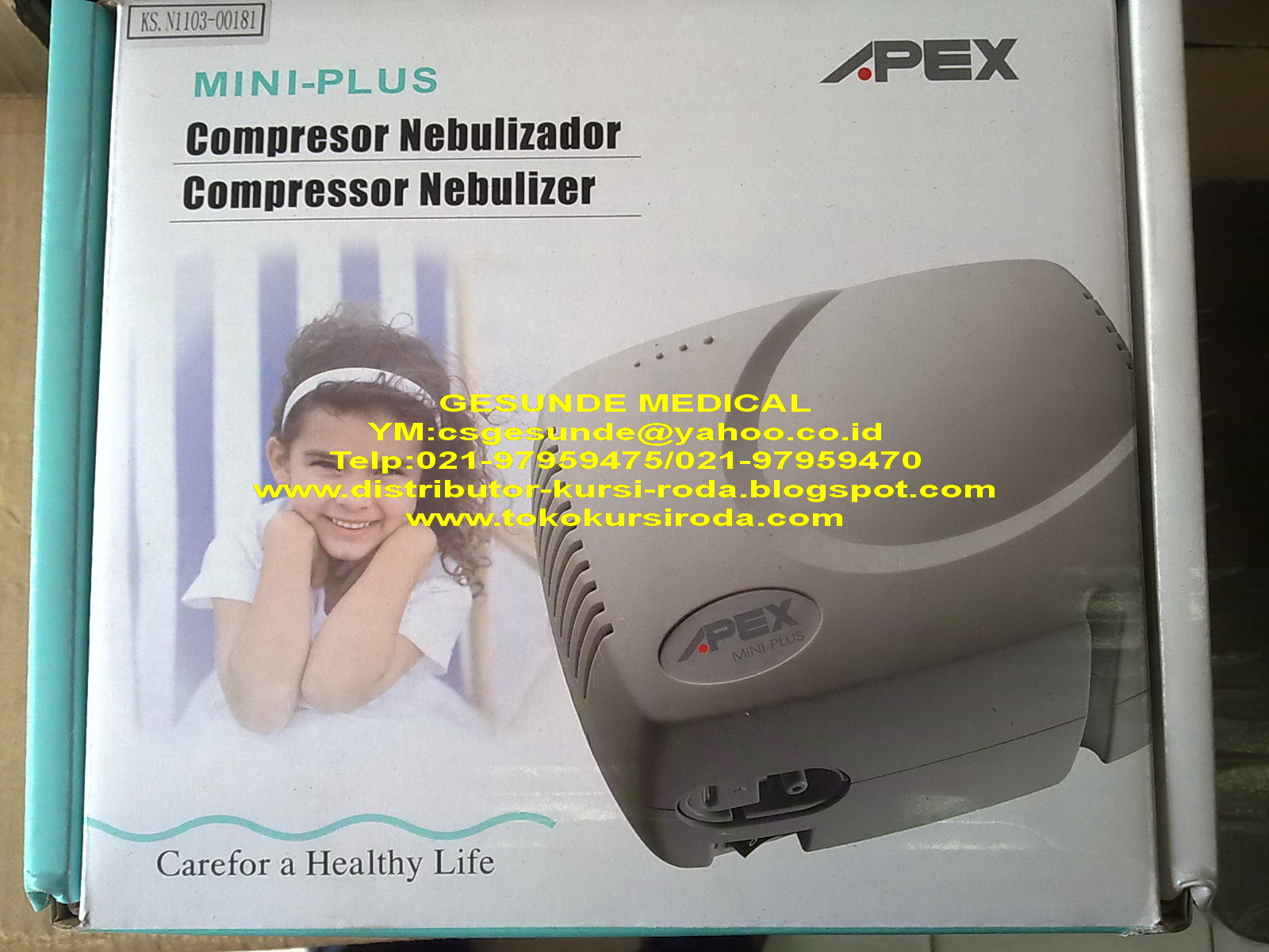 Nebulizer APEX MINI-PLUS - Toko Medis Jual Alat Kesehatan